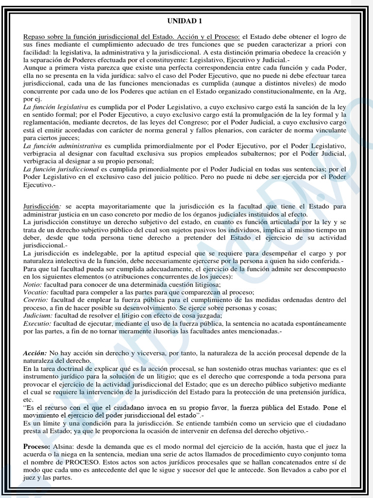 Apunte Procesal Civil - 1 1 | PDF | Jurisdicción | Judicaturas