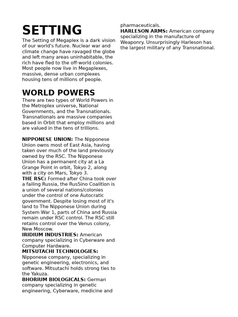 Megaplex | PDF