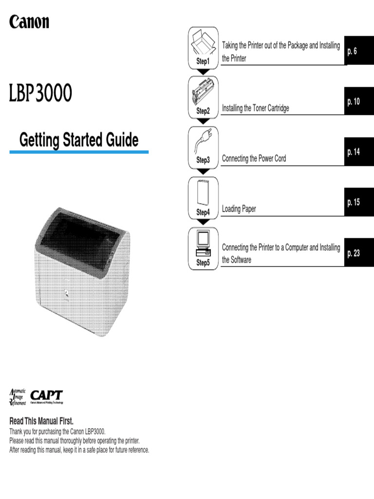 LBP 3000 | PDF | Microsoft Windows | Printer (Computing)