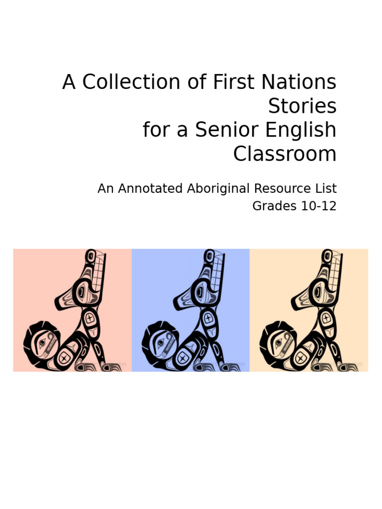 First Nations Literature for English Class | PDF | Learning