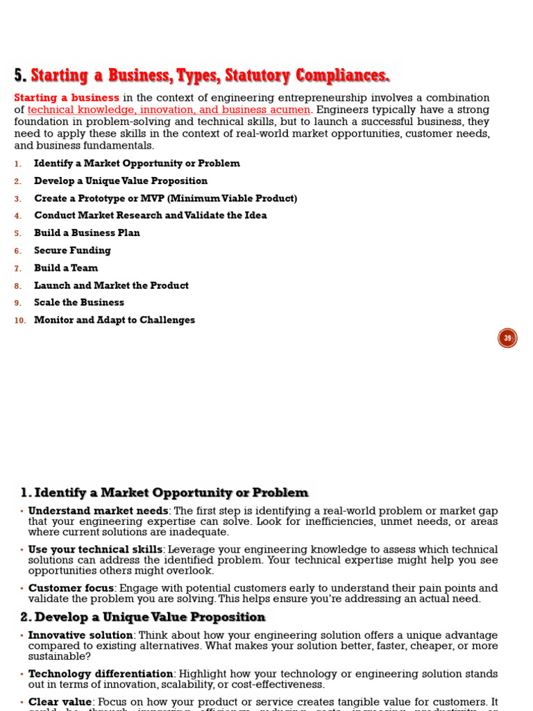 Module 1 Starting Business Complainces | PDF | Employment | Entrepreneurship