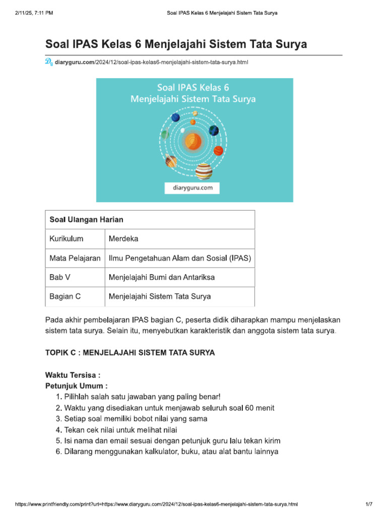 Soal Ipas Topik C | PDF