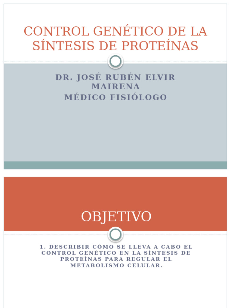 Control Genético en Síntesis de Proteínas | PDF | Rna | Adn