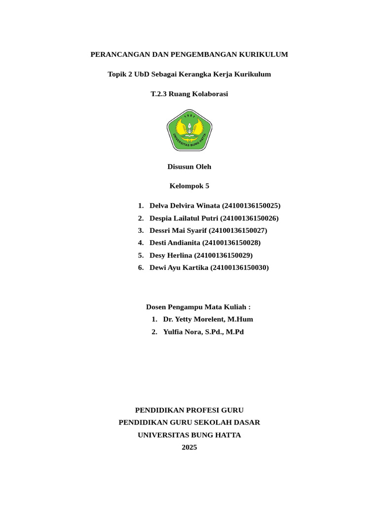 T.2.3 Ruang Kolaborasi PPK - Kelompok 5 | PDF