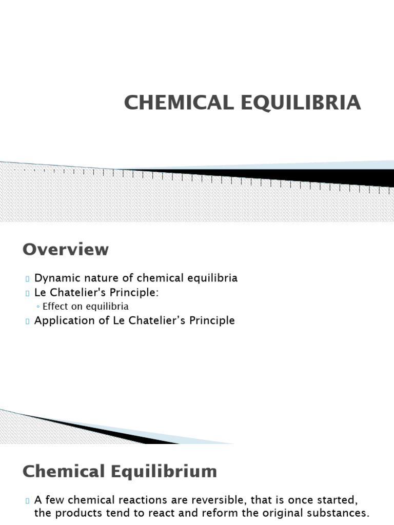 Chemical Equilibria Powerpoint | PDF | Chemical Equilibrium | Reaction Rate