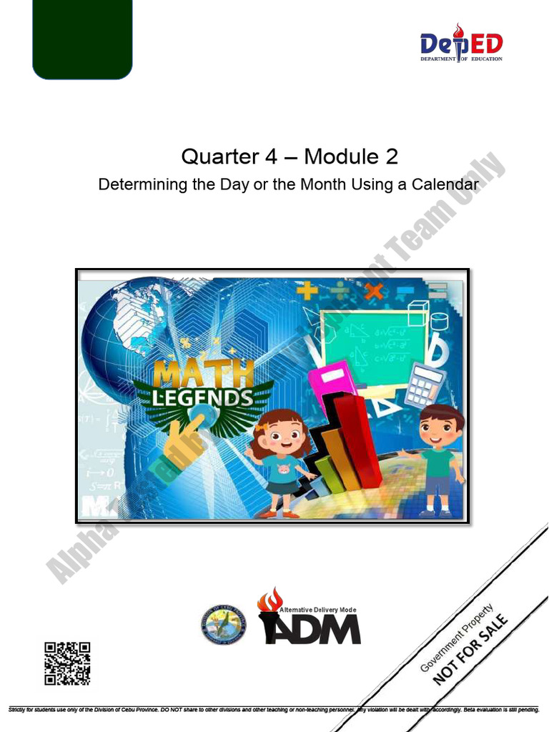 Math1 Q4 Wk2 Module 2 | PDF