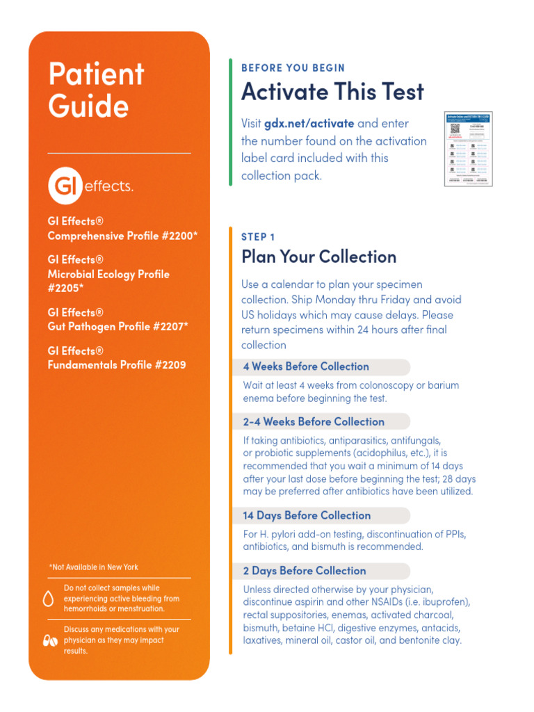 Stool Collection Instructions 3 Day | PDF | Clinical Medicine | Medical ...