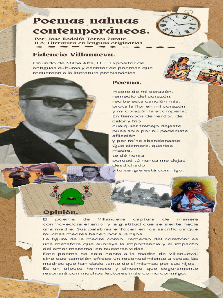 Poema Nahua Infografia Jose Rodolfo Torres Zarate | PDF