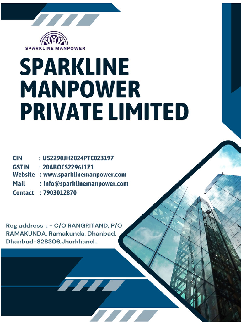 Sparkline Manpower Company Profile | PDF | Employment | Human Resources