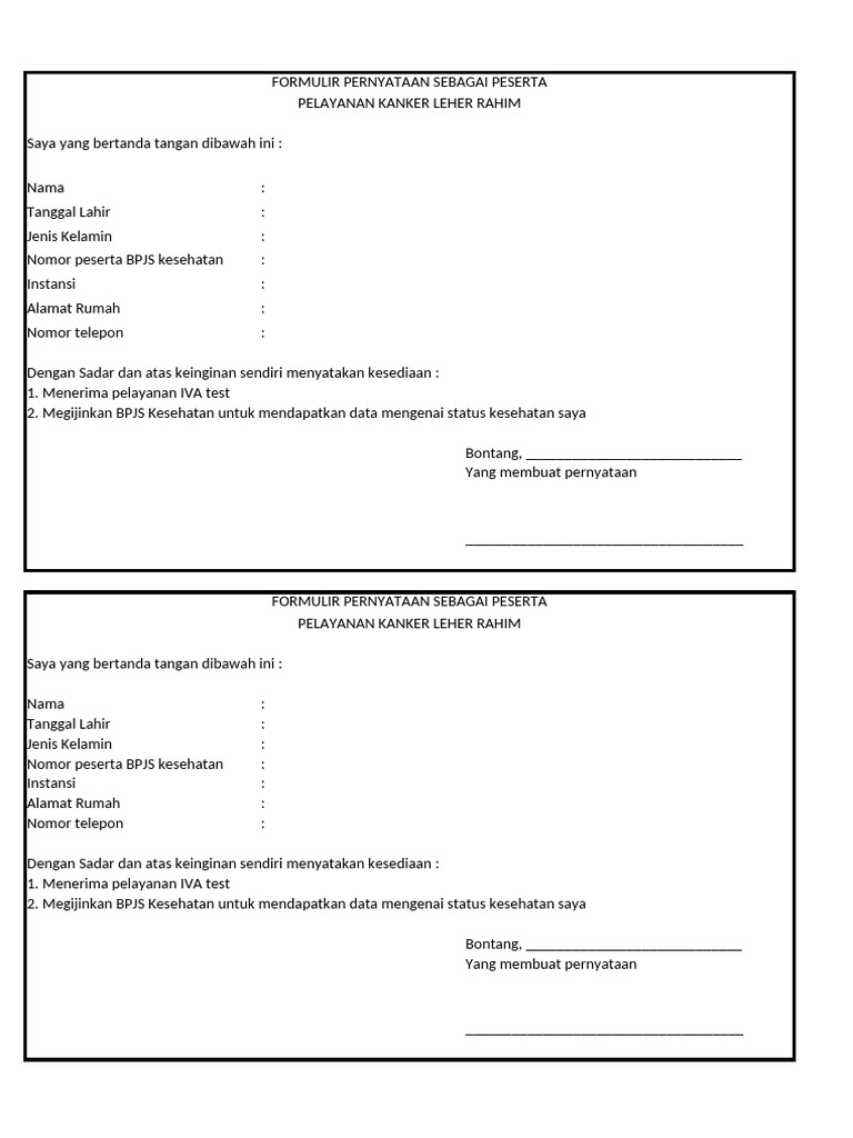 Form Info Consent Iva | PDF