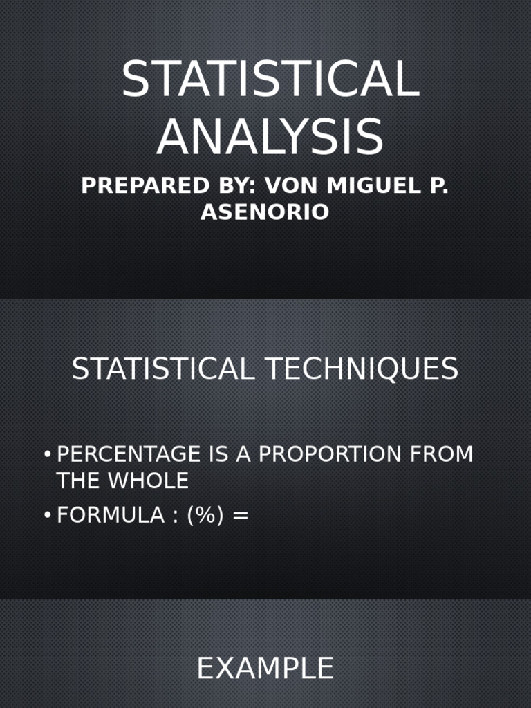 Statistical Analysis | PDF | Statistics | Statistical Analysis