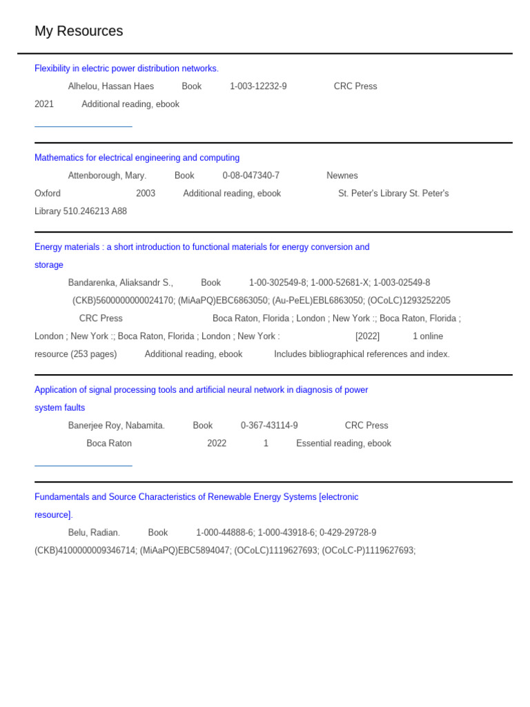 Elecrtical Power Reading Guide | PDF | Books