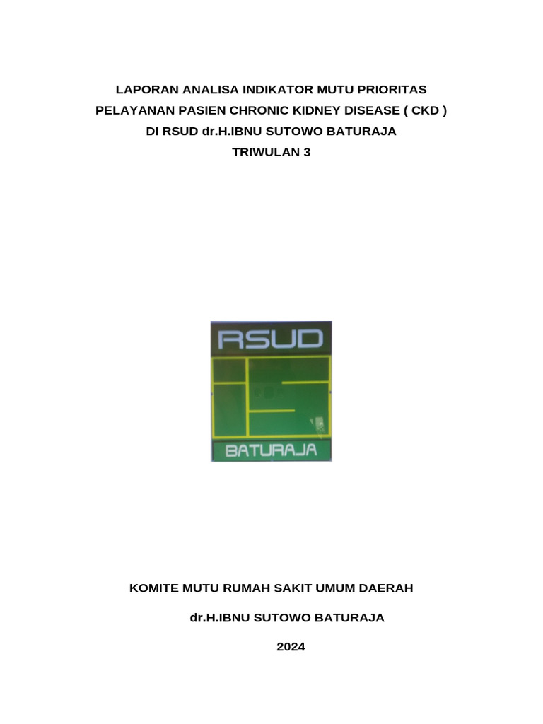 LAPORAN ANALISA INDIKATOR MUTU PRIORITAS HD Triwulan 3 | PDF