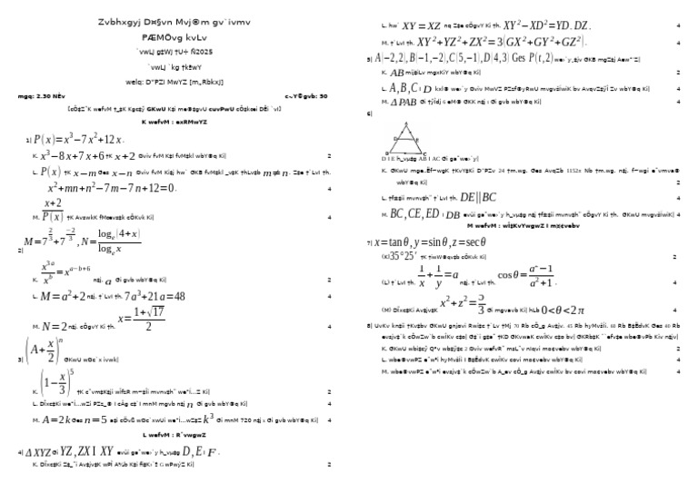 Class-10 H.Math CQ | PDF