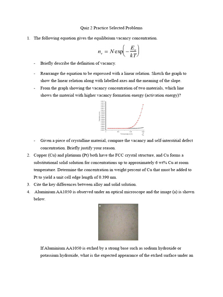 Practice 2 | PDF | Yield (Engineering) | Dislocation