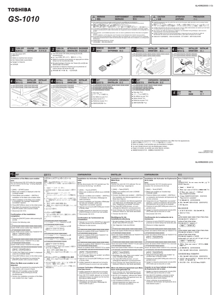 e-STUDIO2020C/2330C/2820C/2830C/3520C/3530C/4520C e-STUDIO2040C/2540C ...