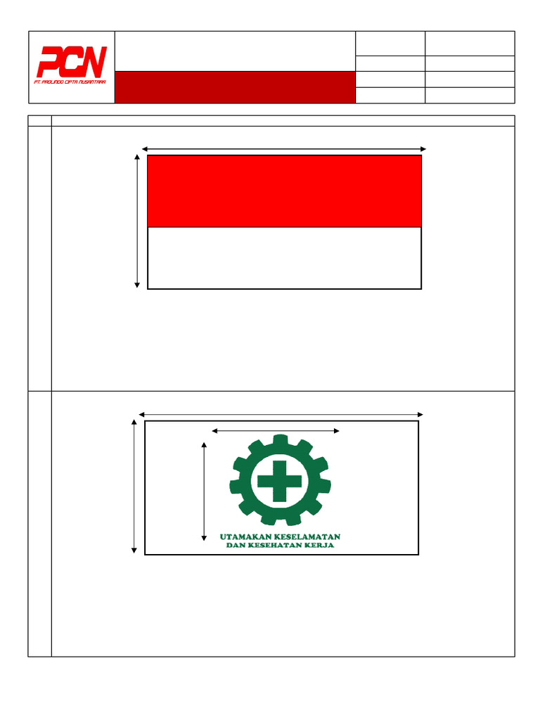 STD - SHE.004. Bendera Negara, K3 & Perusahaan | PDF