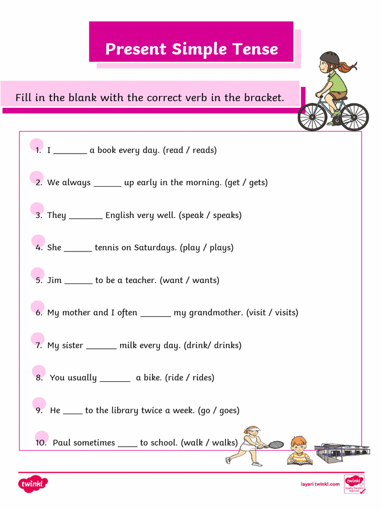 Present Simple Tense Exercises PDF | PDF