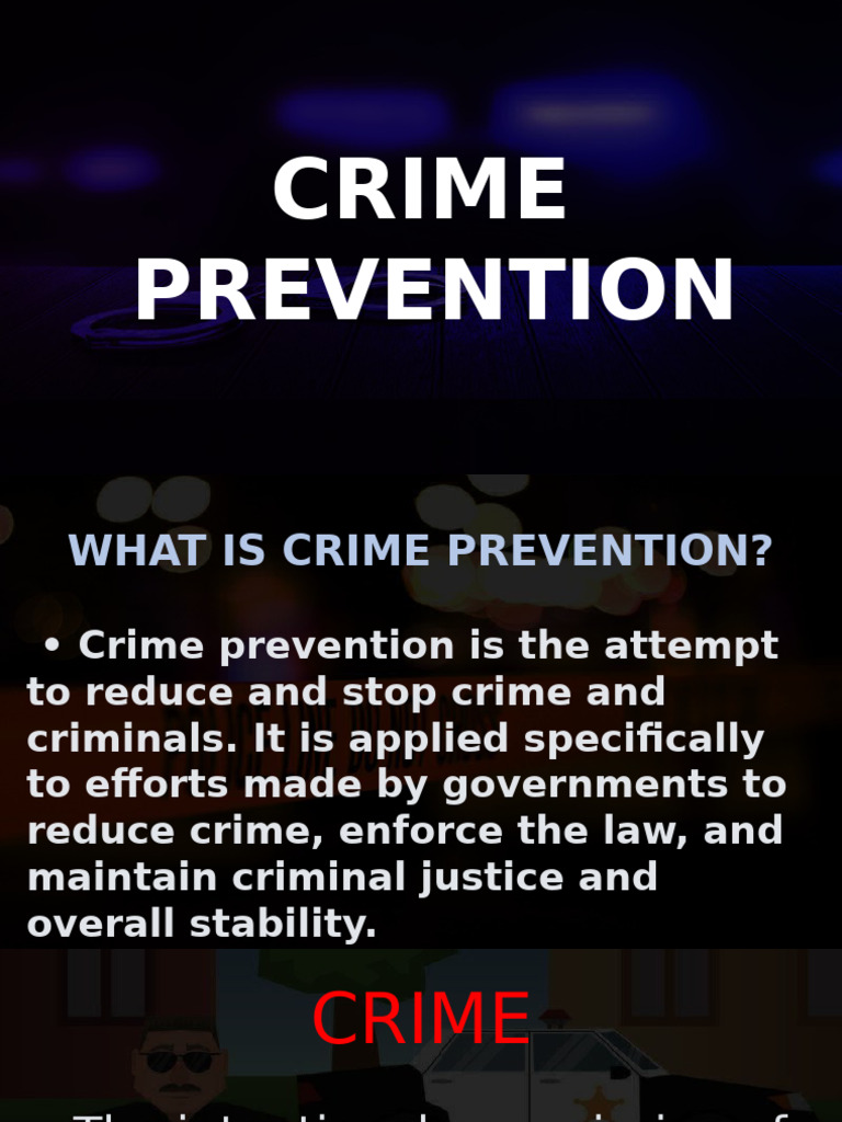 Crime Prevention (NSTP 1) (1) | PDF | Crimes | Crime & Violence
