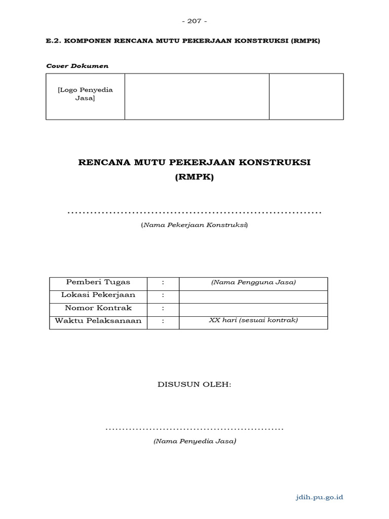 CONTOH RMPK | PDF