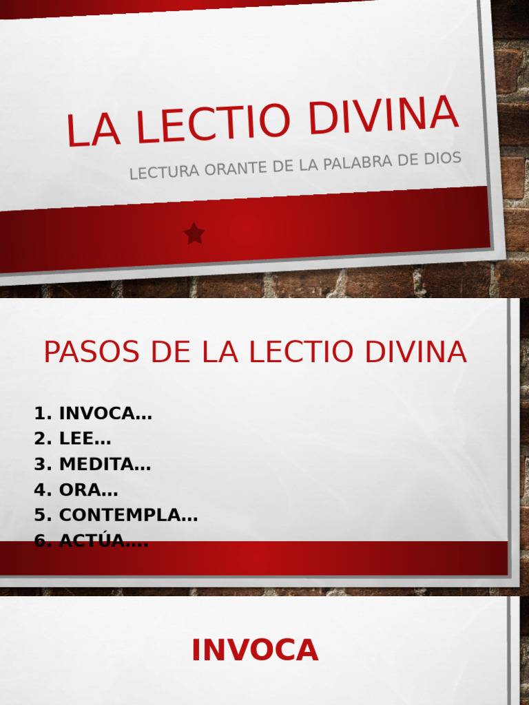 La Lectio Divina | PDF