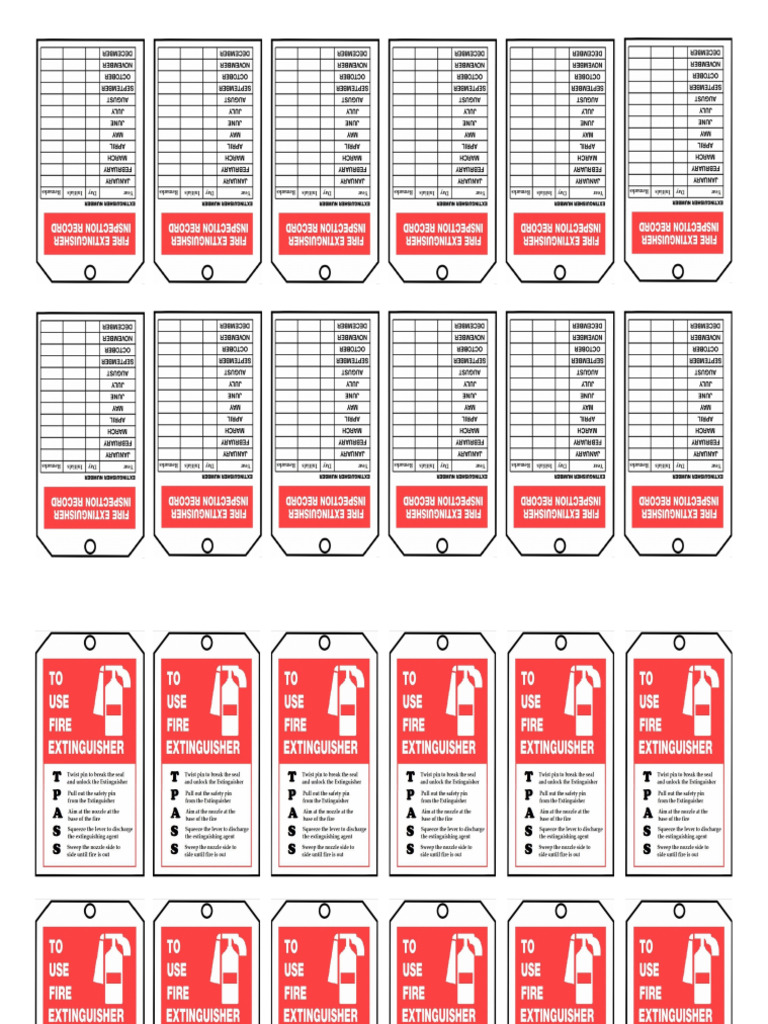Extinguisher Tagging | PDF