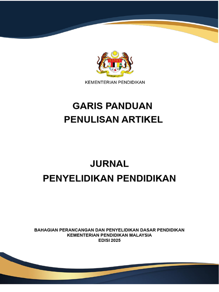 Garis - Panduan - Penulisan - Artikel - JPP 2025 | PDF