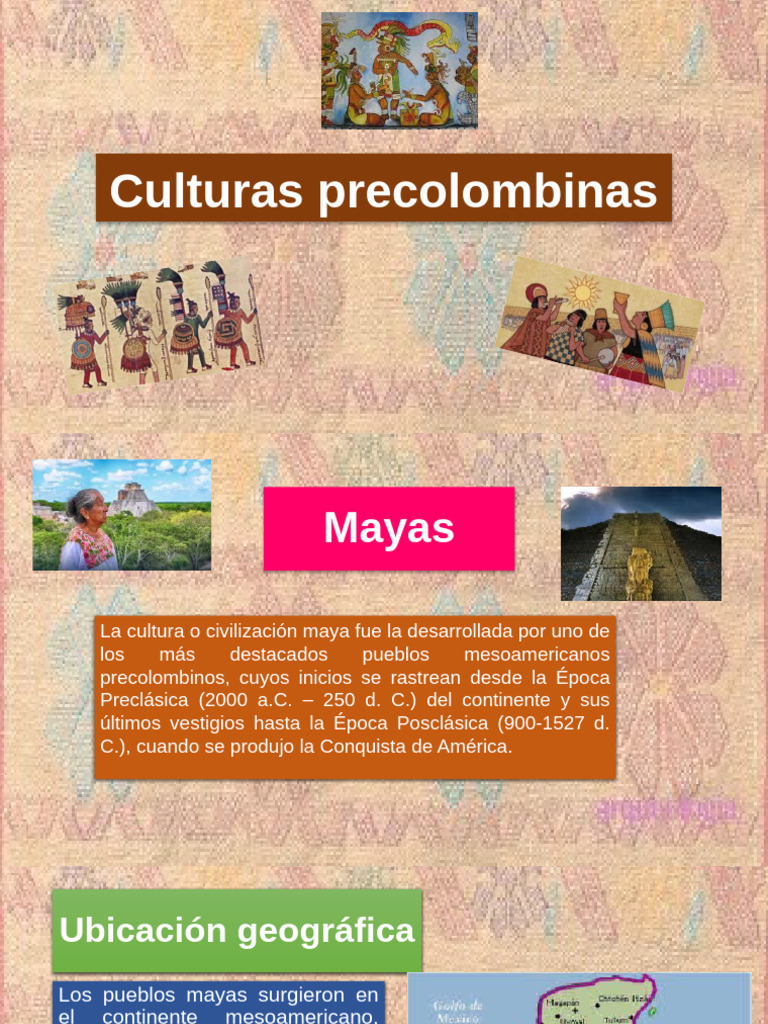 Culturas precolombinas | PDF | Imperio Inca | Civilización maya