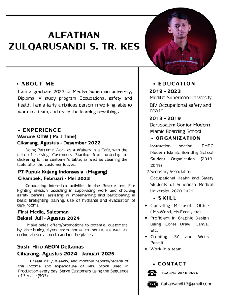 CV Alfathan Zulqausandi K3 - 20250203 - 110146 - 0000 | PDF
