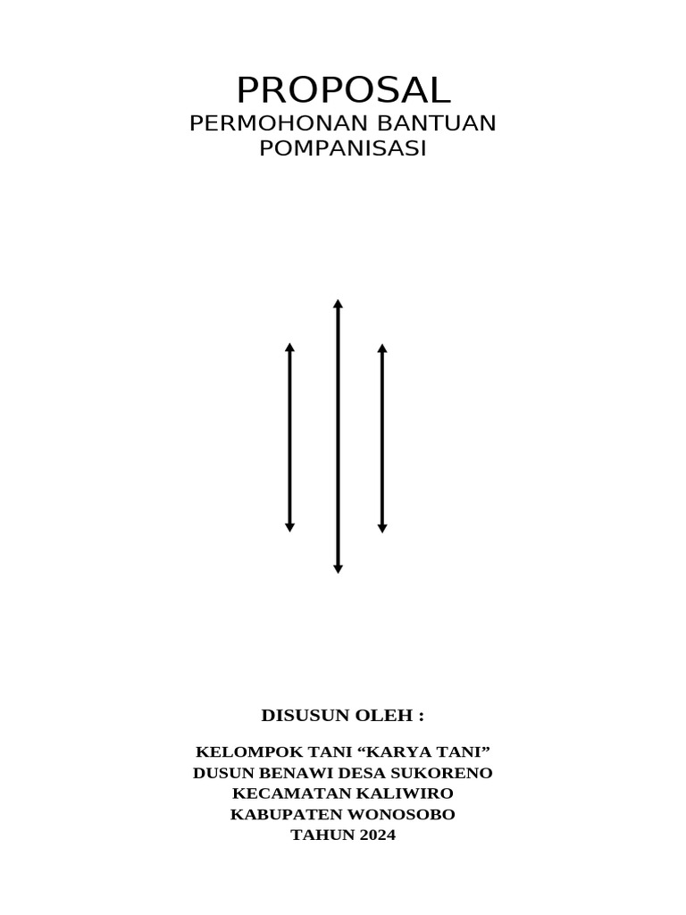 Proposal Pompa Air | PDF