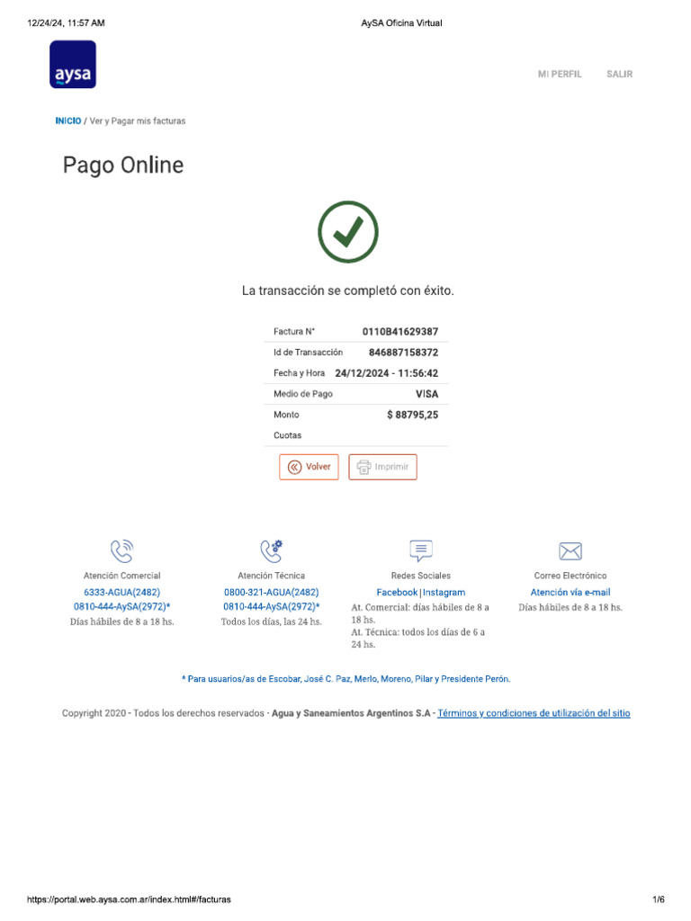 2024 Diciembre AYSA Compro | PDF