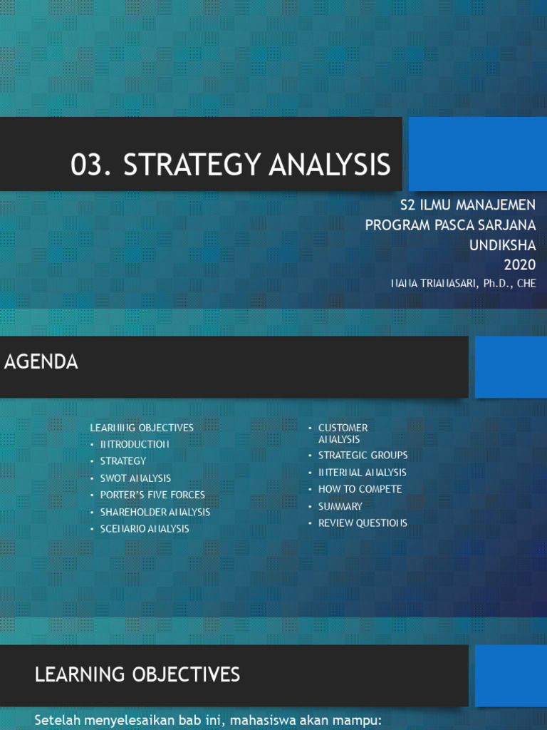 Strategy Analysis | PDF