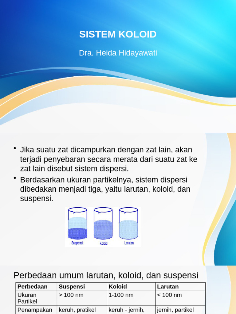 Sistem Koloid | PDF