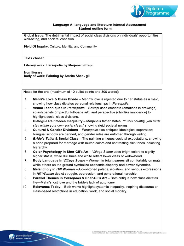 IO Outline Form | PDF