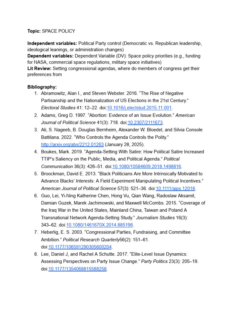 Lit Review Capstone Worksheet 1 | PDF | United States Congress ...