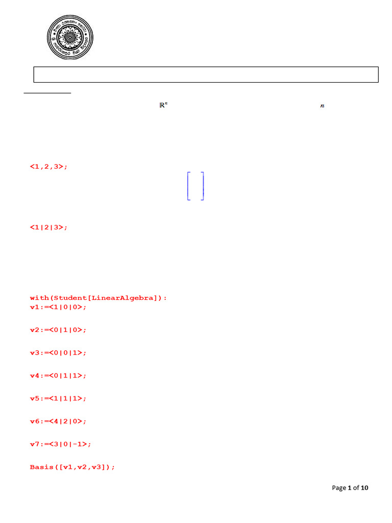 Lesson 08 | PDF | Linear Algebra | Mathematical Physics