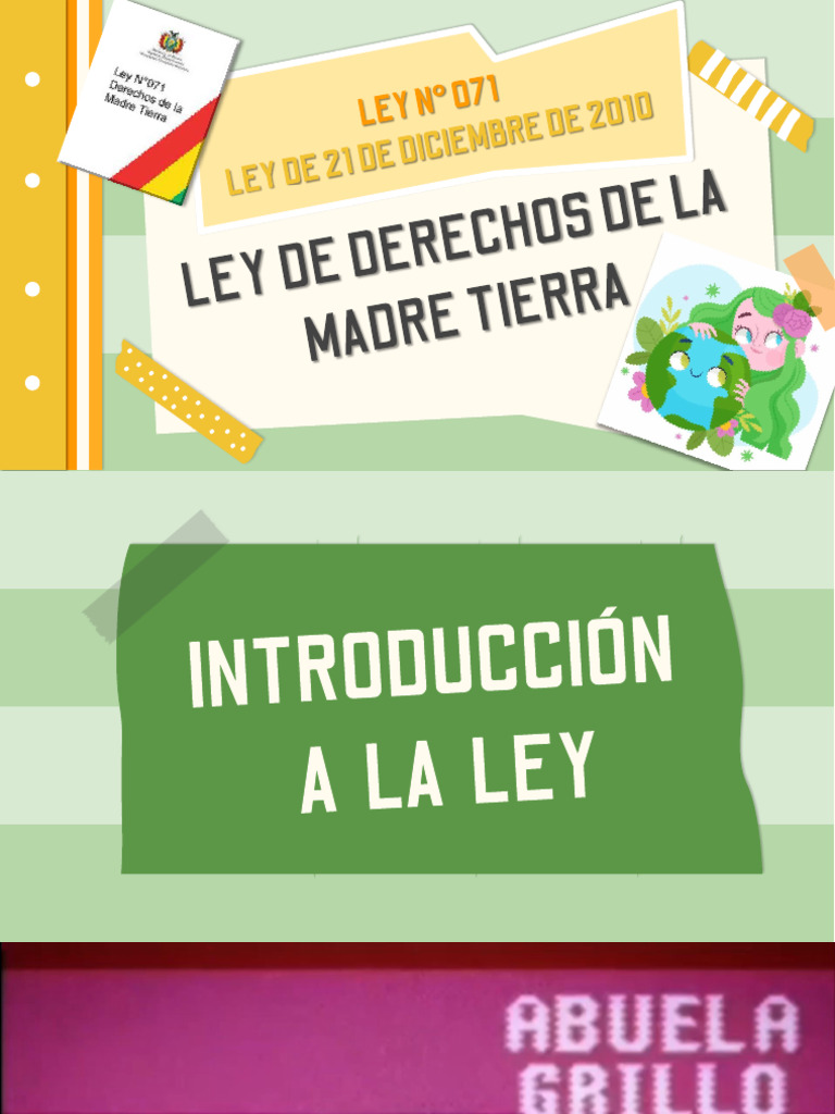 071 Ley de Derecho de La Madre Tierra | PDF | Vida | Estado (política)