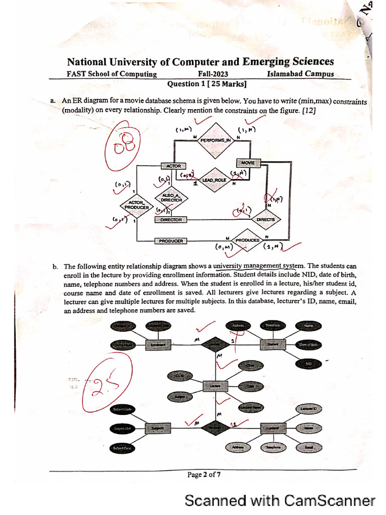 CS 23F DB Mid1+Student Solution | PDF