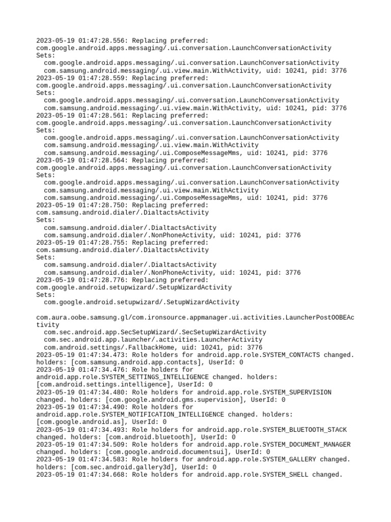 PM Debug Info | PDF | Android (Operating System) | Operating System Technology