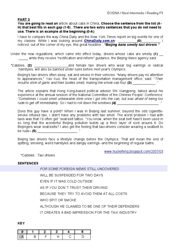 NI RP3 China Taxis | PDF