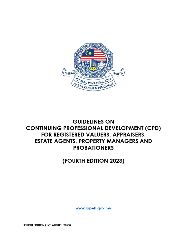 CPD Guidelines 4TH Edition | PDF | Real Estate Appraisal | Professional ...