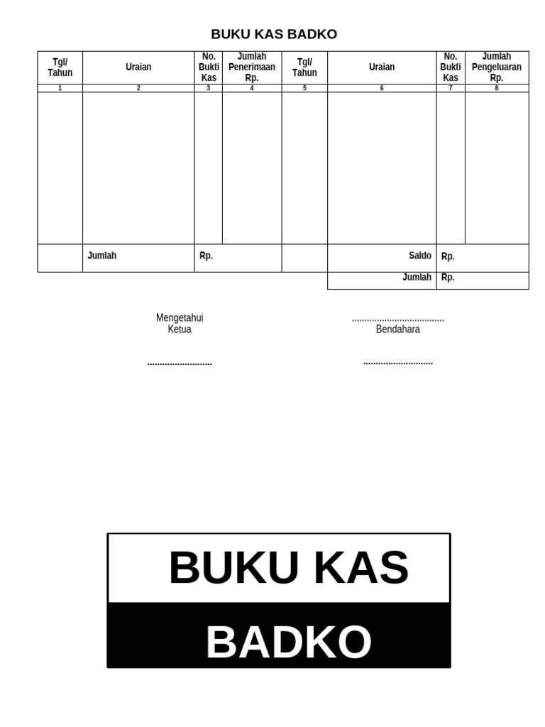 Buku Kas Posyandu Mbak Farida | PDF