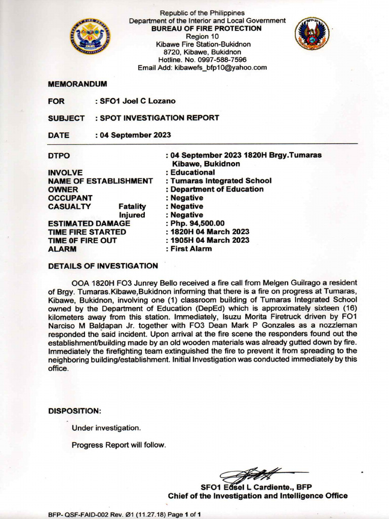 Sir (Tumaras Integrated School) | PDF