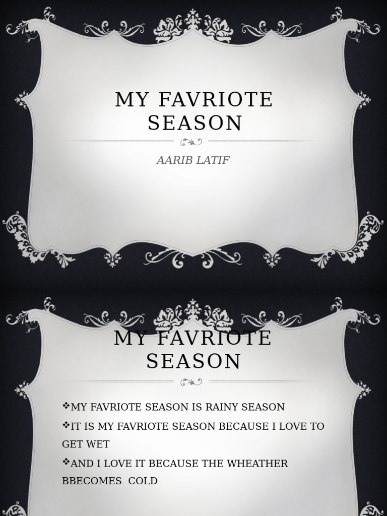 My Favriote Season | PDF