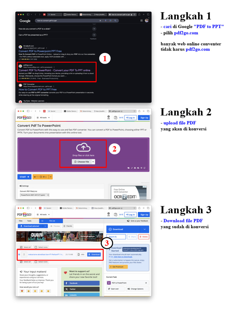Tata Cara Ubah PDF Ke | PDF