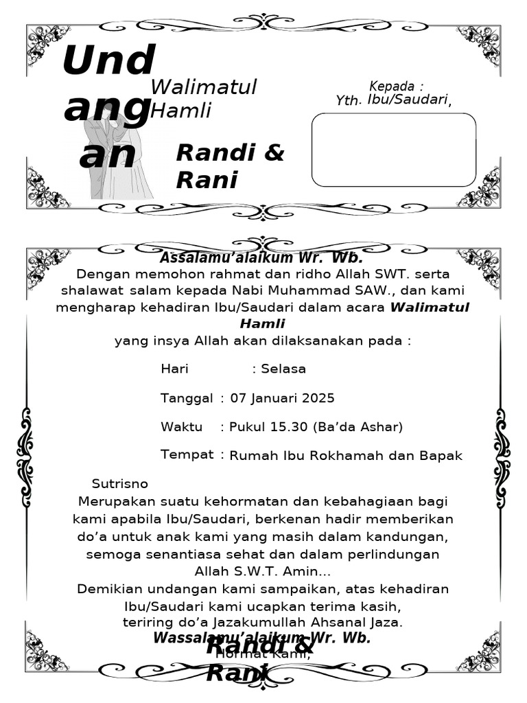 Walimatul Hamli | PDF