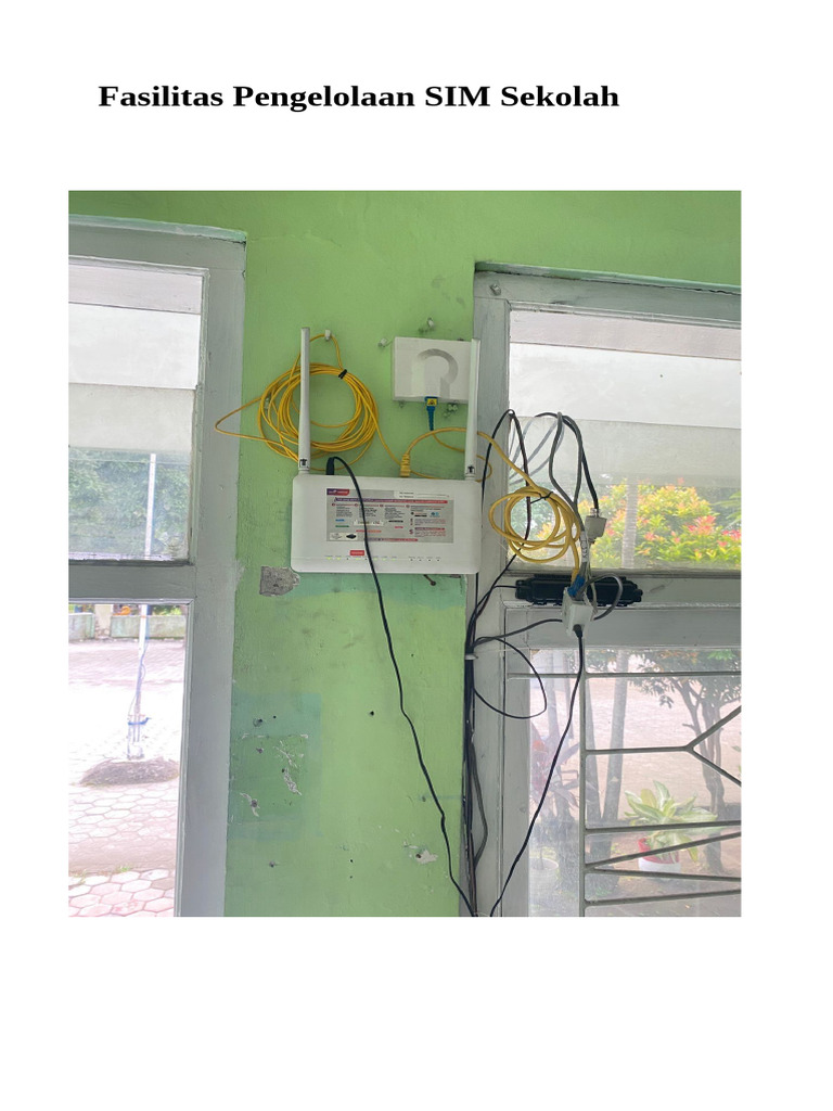 Fasilitas Pengelolaan SIM Sekolah | PDF
