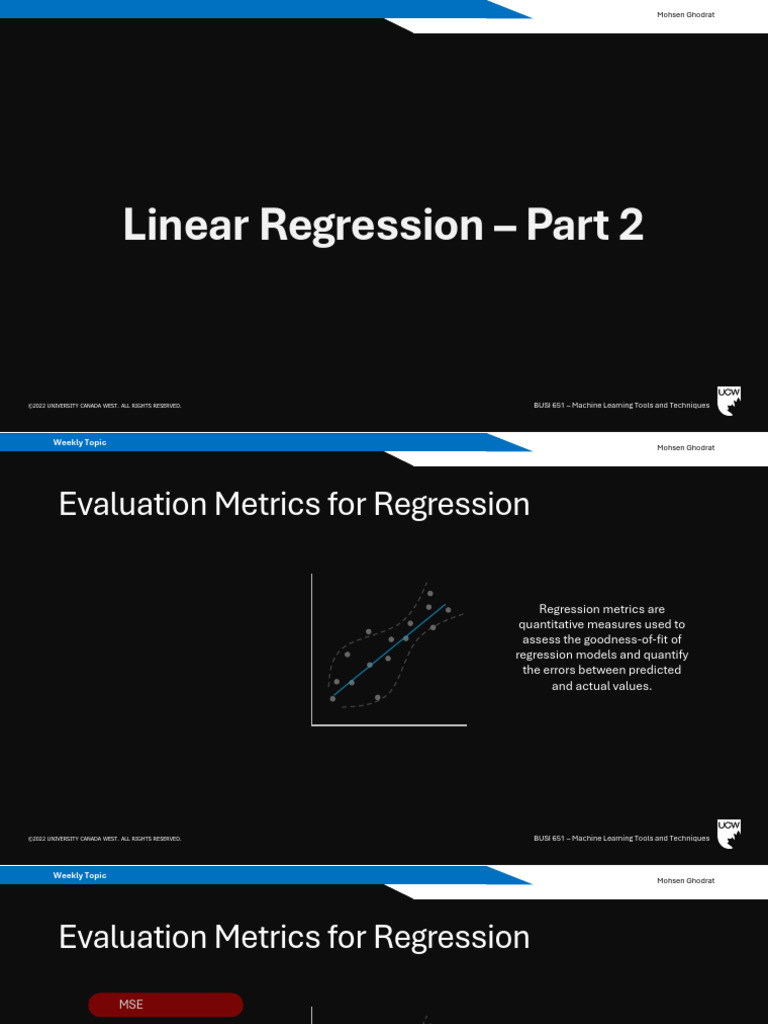 Linear Regression Part 2 Pdf Coefficient Of Determination Errors And Residuals