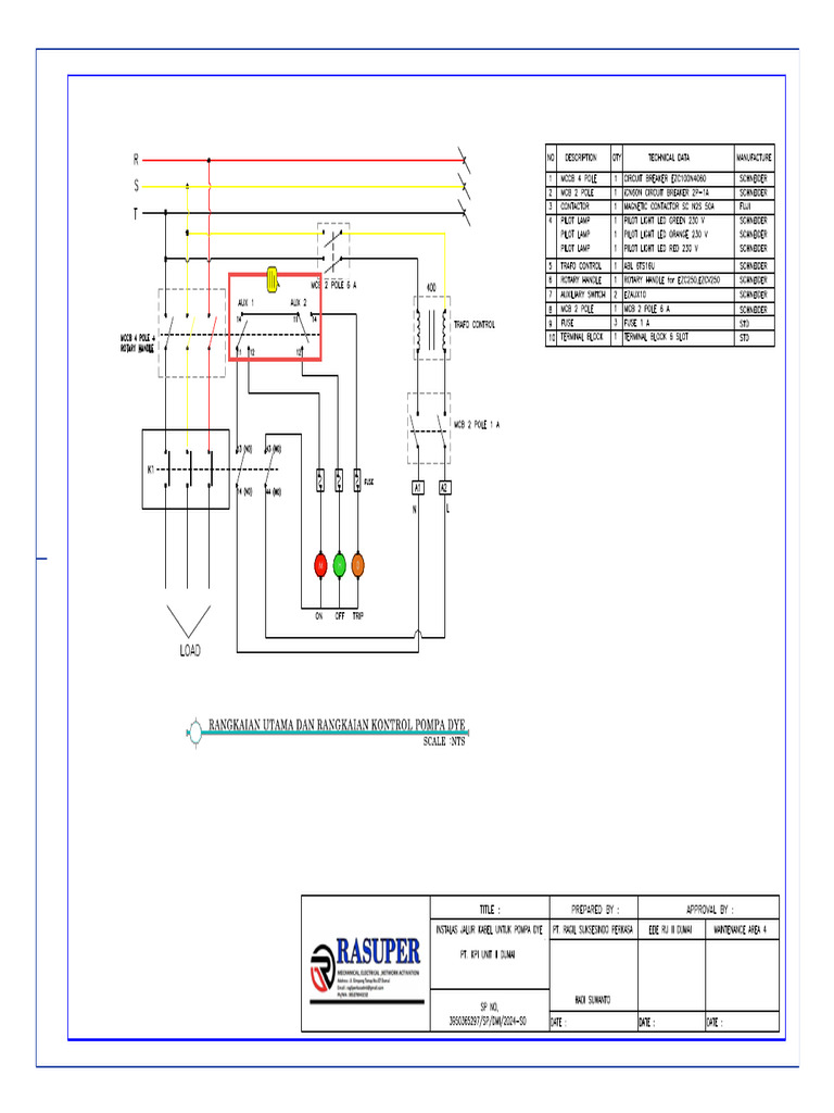 SINGLE LINE DIAGRAM - POMPA REV 3-Model - Review | PDF
