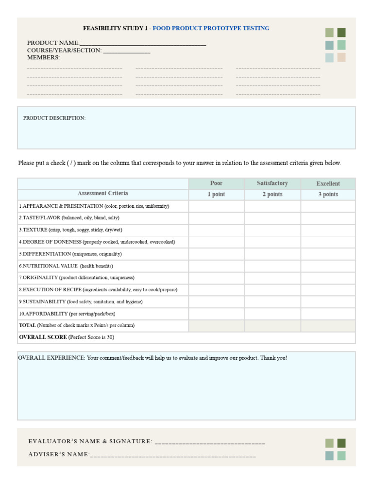 Feasib 1 - Prototype Form | PDF